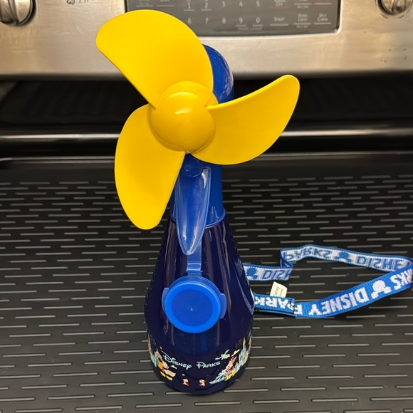 Disney | Other | Disney Parks Blue And Yellow Misting Fan | Poshmark